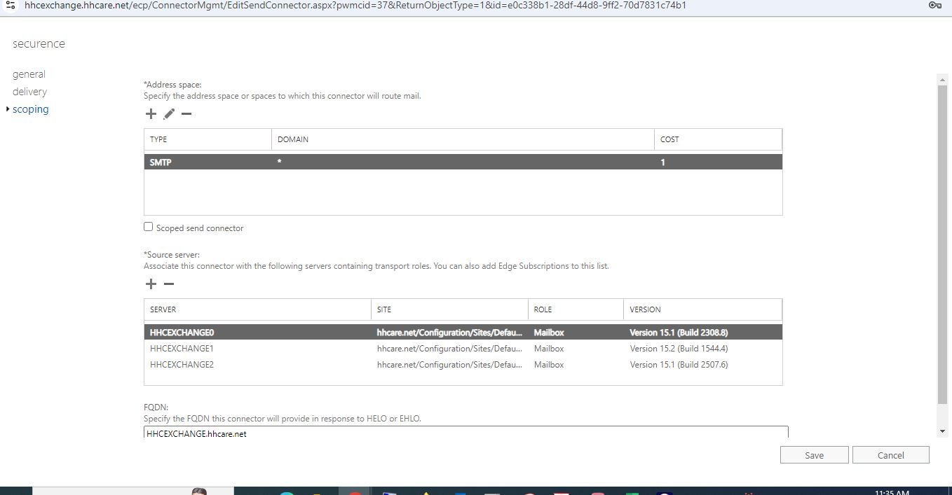 Exchange Send connector(s) not working properly - Microsoft Q&A
