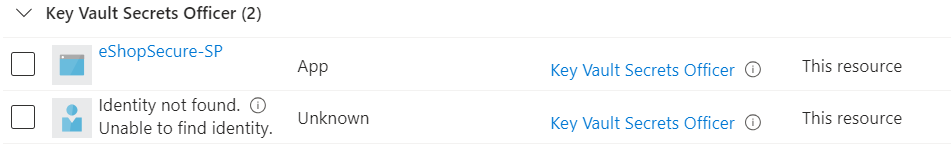 Identity not found after succesful creation of Service Principal with ...