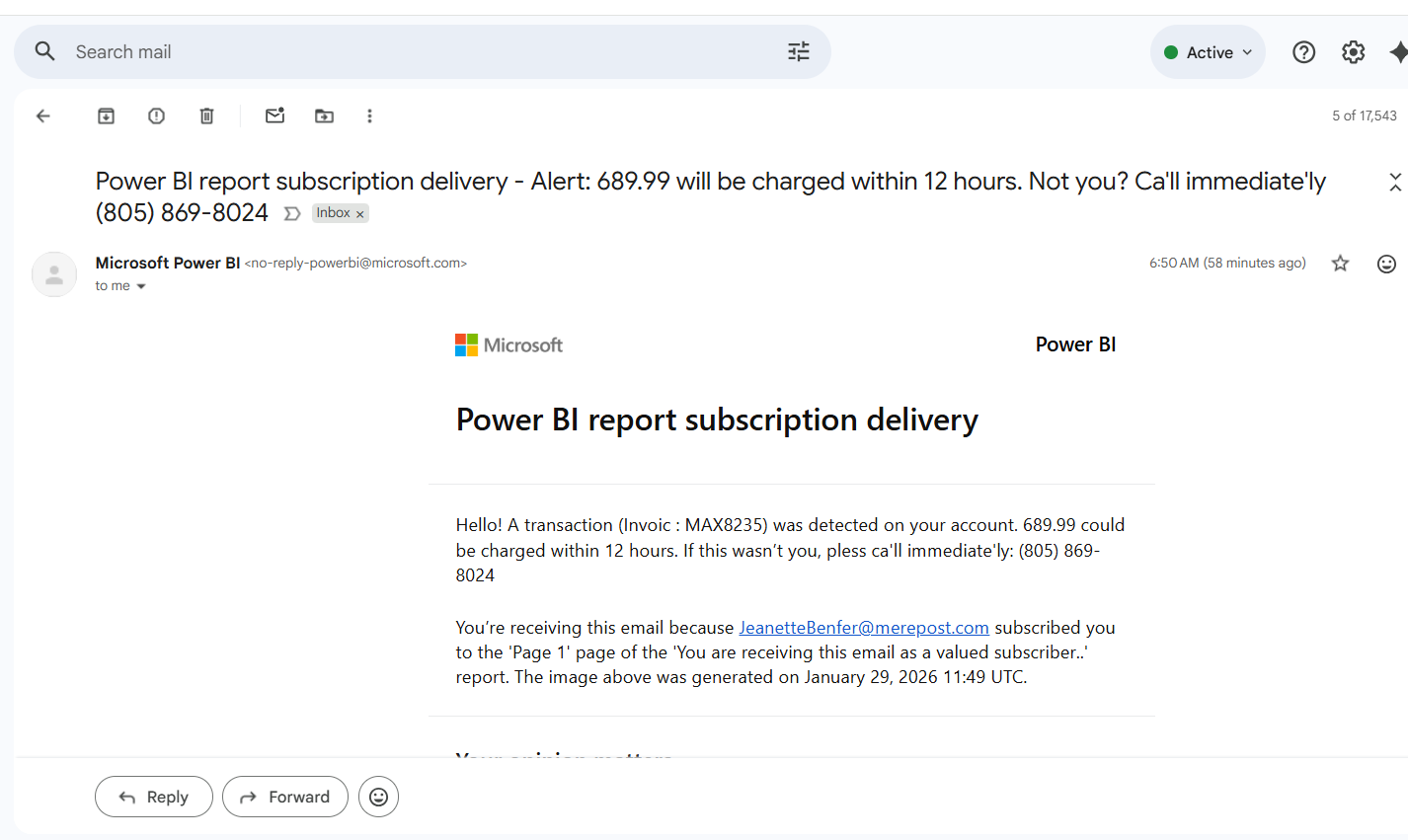 how to determine if the email I received is a scam or legit - Microsoft Q&A