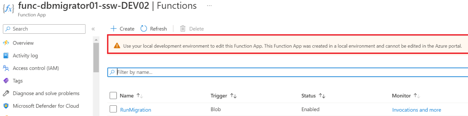 Newly created durable function with default code in azure portal ... Newly created durable function with default code in azure portal ...
