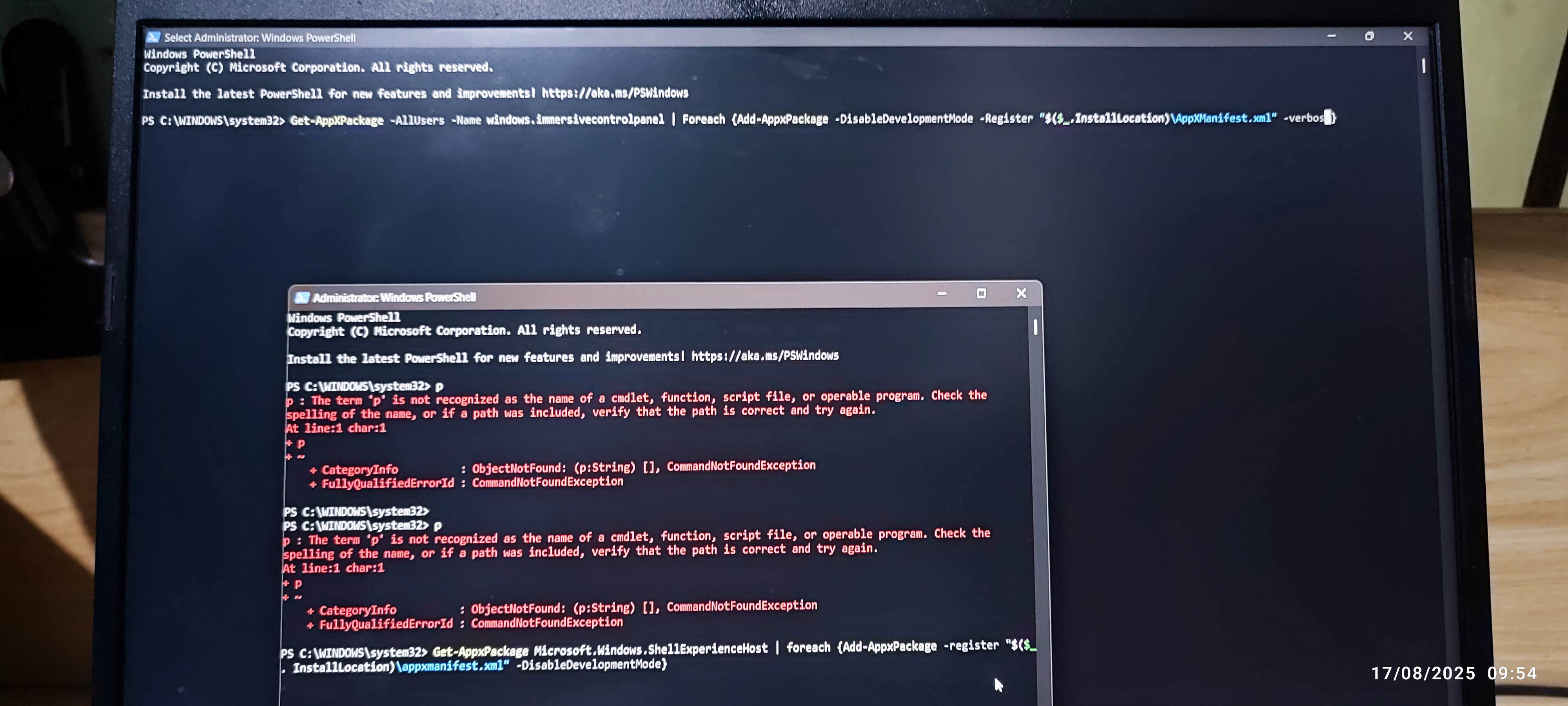 Cannot open windows setting and startup bar, windows 11 - Microsoft Q&A