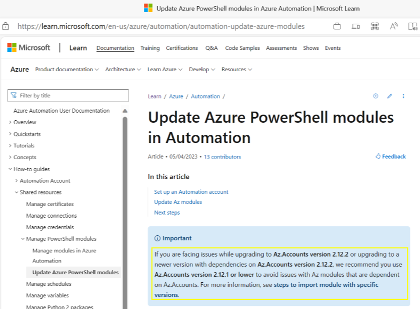Module Conflict When Both The Older Azurerm And Newer Az Modules Are Loaded Onto The Same Ps