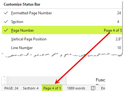 How do I SEE the actual, physical page number of my Word document ...