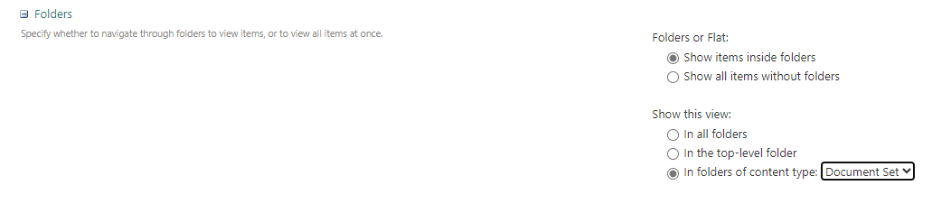 Document Set View Bug - Microsoft Q&A