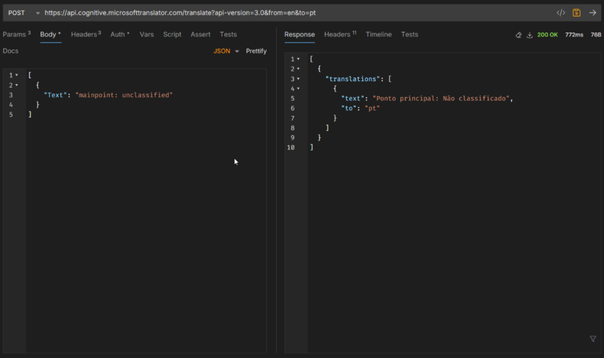 Translator Text API does not translate "unclassified" or "uncategorized ...