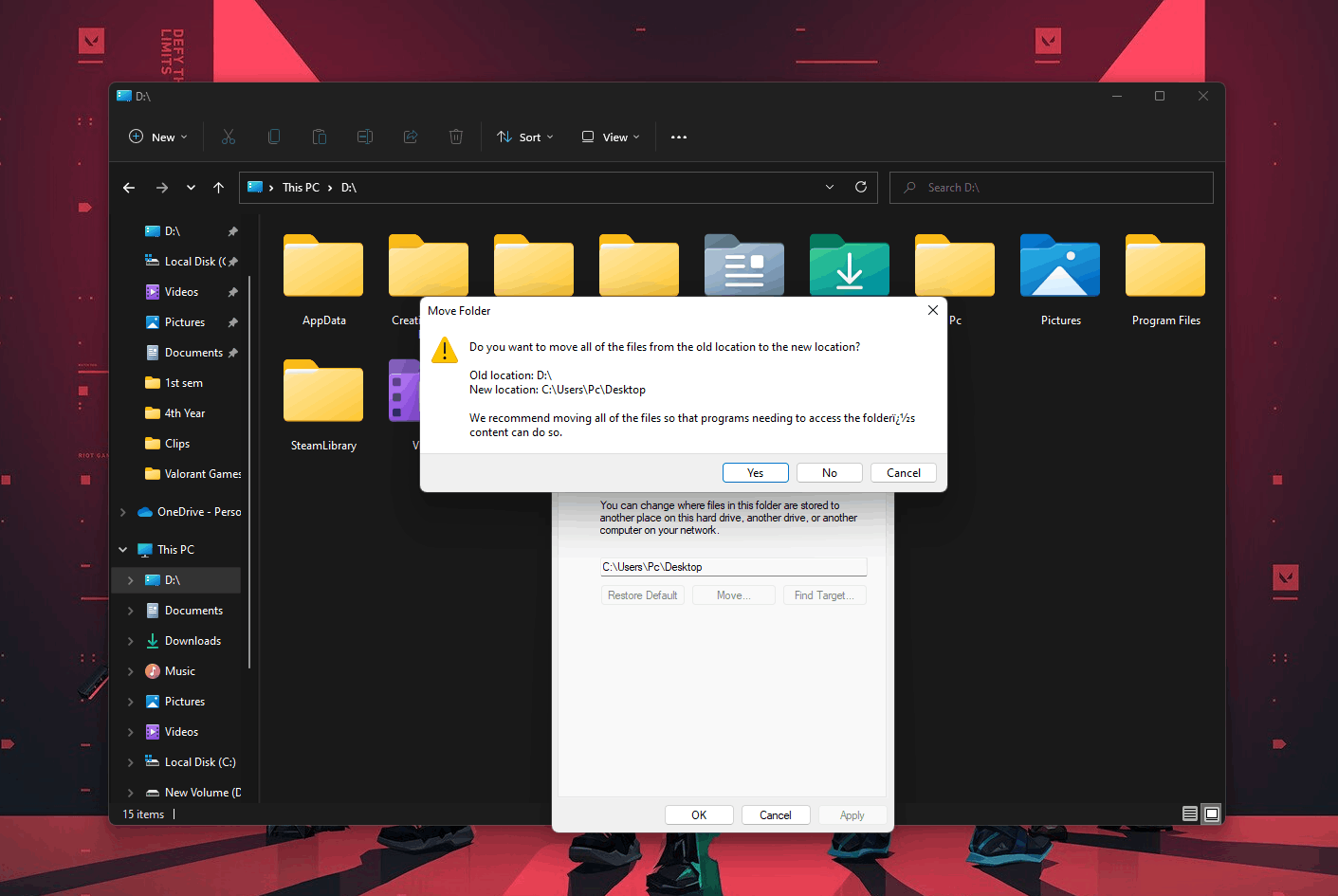 Desktop Directory/Location problem - Microsoft Q&A