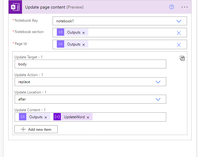 Power Automate How To Find Onenote Page Using Dynamic Content And Then Update Microsoft Qanda