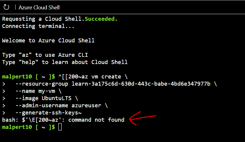 az vm create command line not working - Microsoft Q&A az vm create command line not working - Microsoft Q&A