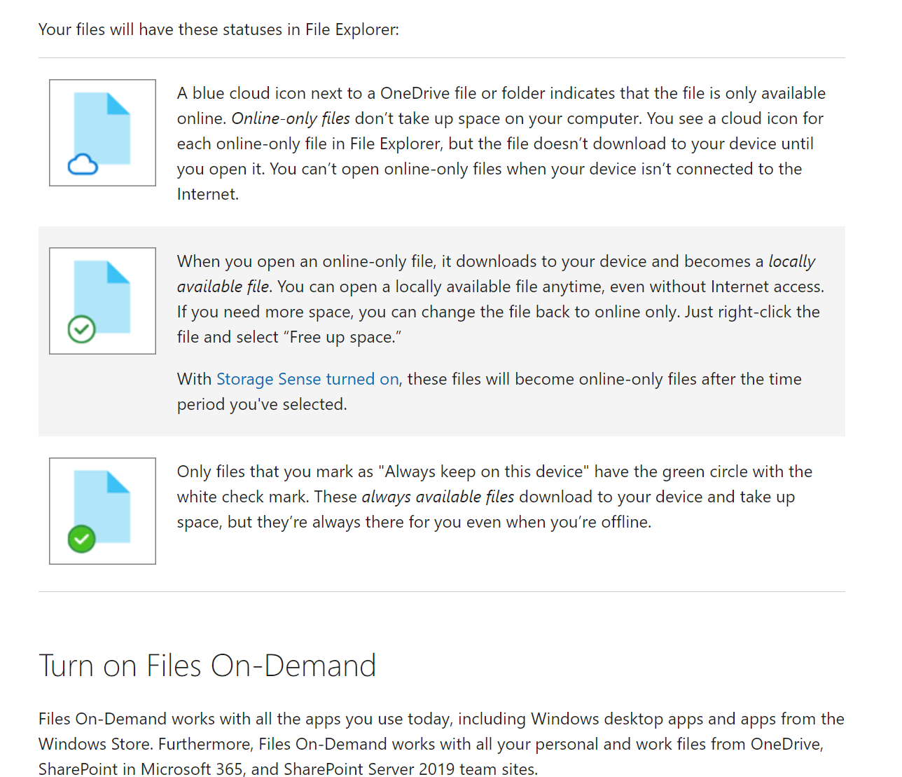 Onedrive: online-only file vs. Always keep on this device - Microsoft Q&A