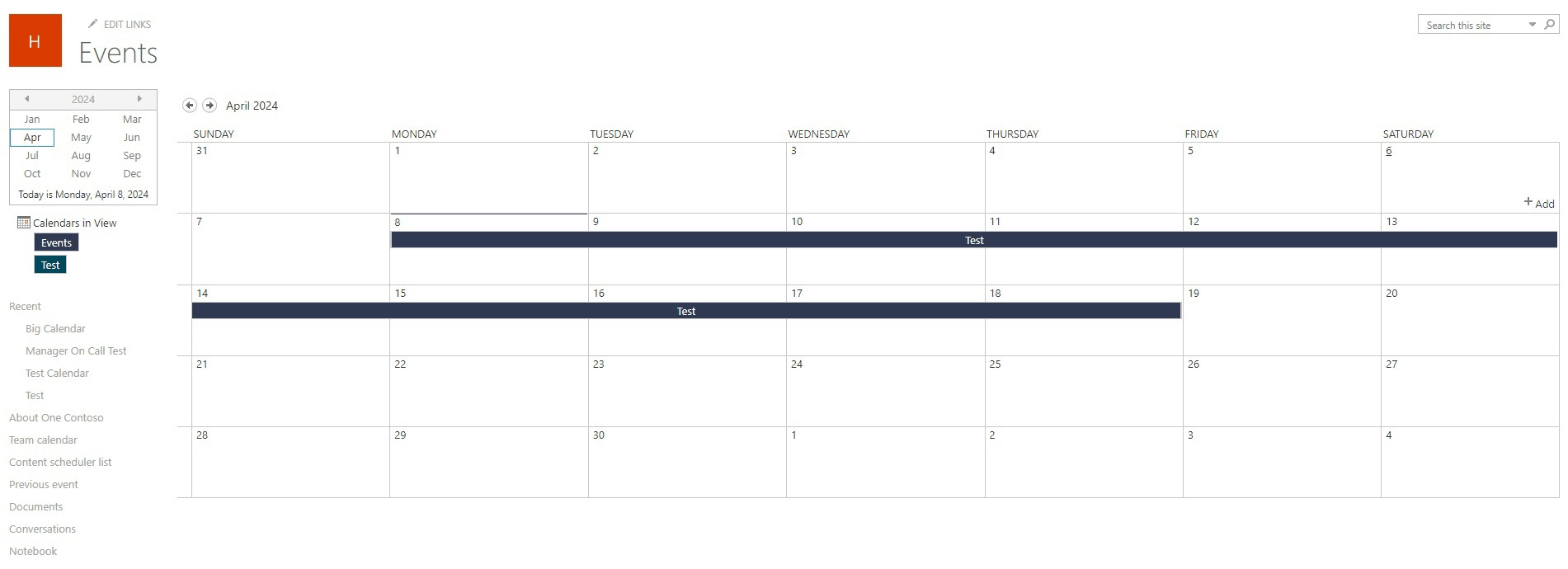classic view of calendars in SharePoint - Microsoft Q&A