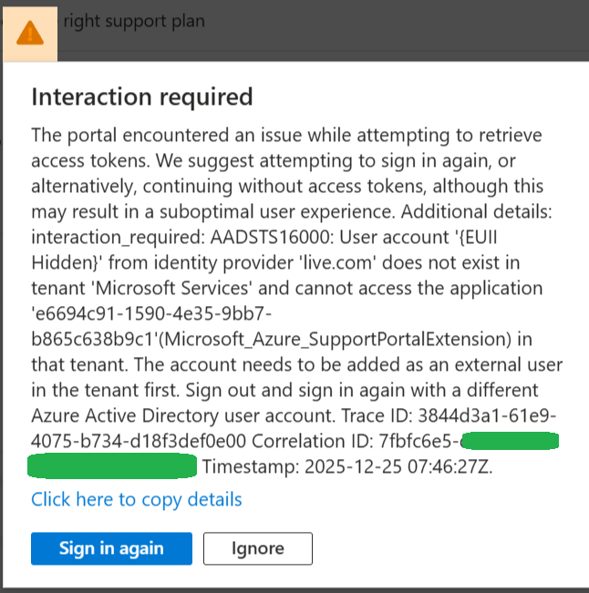 Azure for Students verification failed and Portal error prevents ...