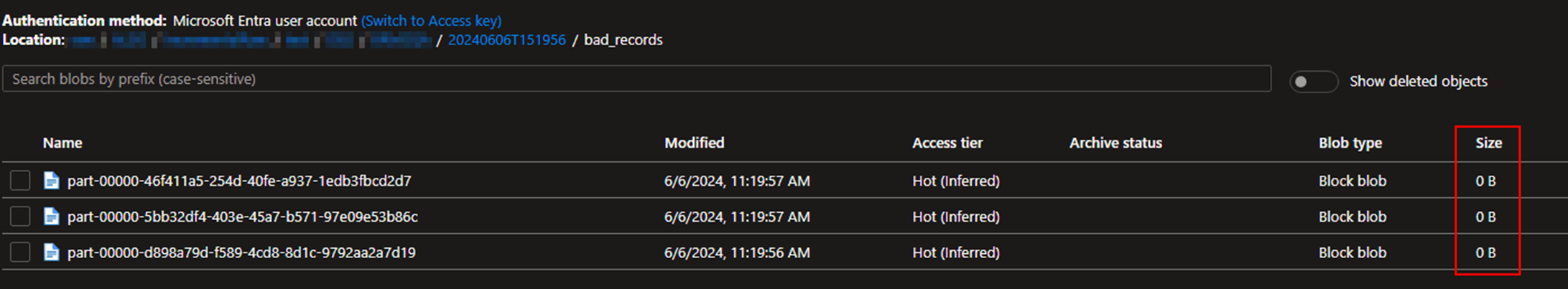 Issues while writing into bad_records path in Databricks - Microsoft Q&A