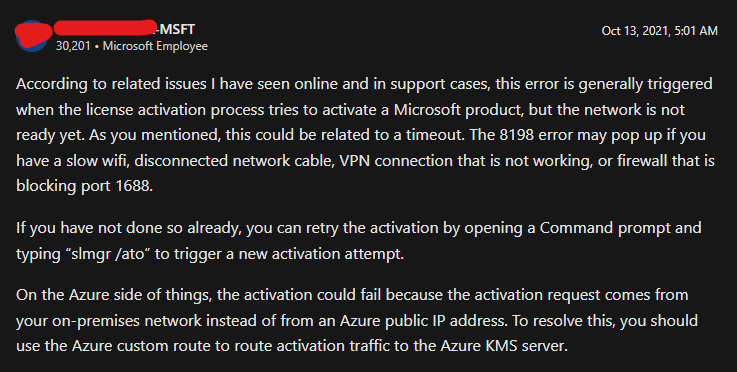 Ive been having problems when security SPP event id 8198 hits critical ...