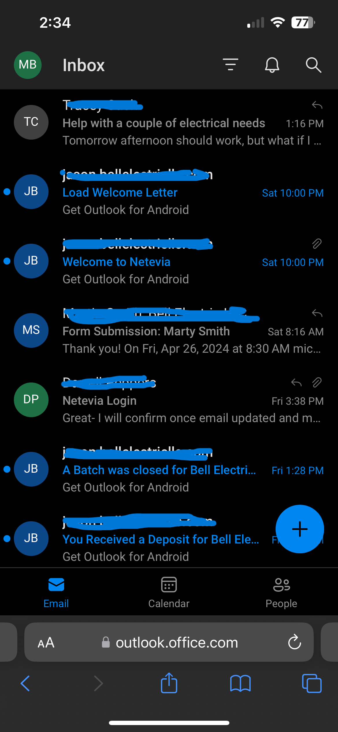 Using outlook.com on mobile (iPhone) and can’t see all messages in ...