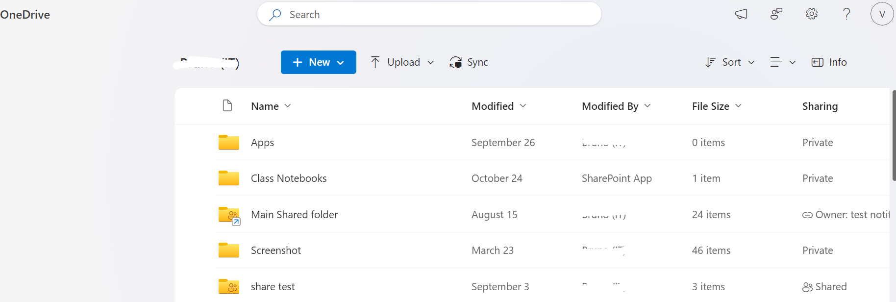 I am not able to create folders anymore accessing OneDrive via the web ...