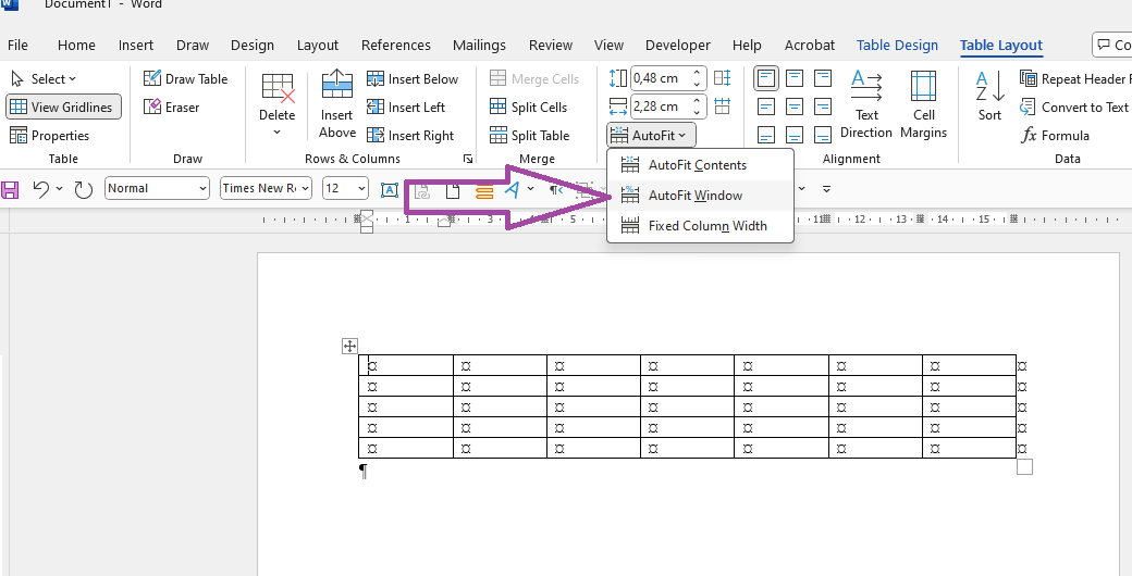 Missing Columns in View\Print Layout mode = I have a document that has 3 columns but only 2 are ...