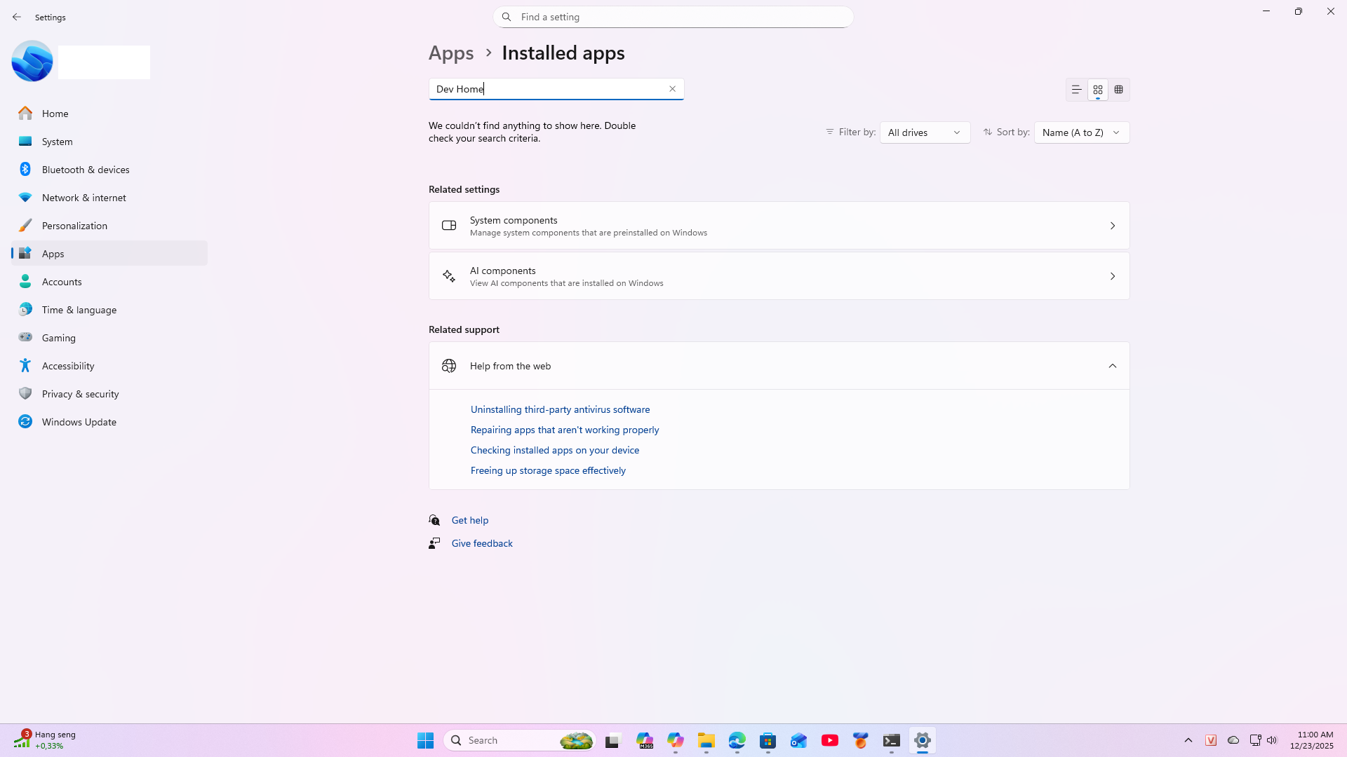 Dev Home missing on my PC - Microsoft Q&A