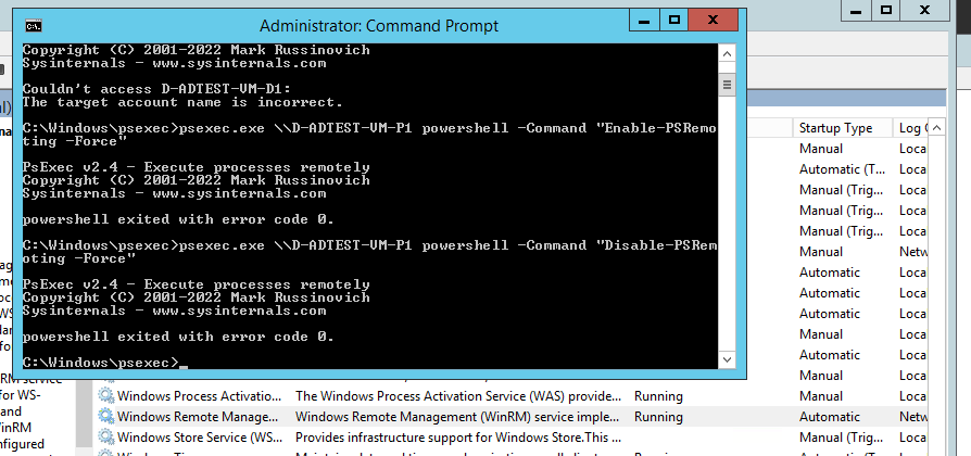 How can I do to enable and disable WinRM (Window Remote Management ... How can I do to enable and disable WinRM (Window Remote Management ...