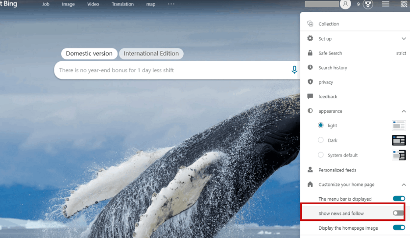 how to stop all political news on opening page of bing - Microsoft Q&A