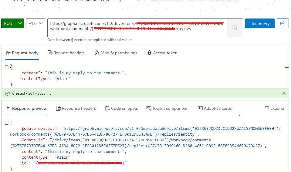 Microsoft graph api while posting comments gives missing header Client ... Microsoft graph api while posting comments gives missing header Client ...