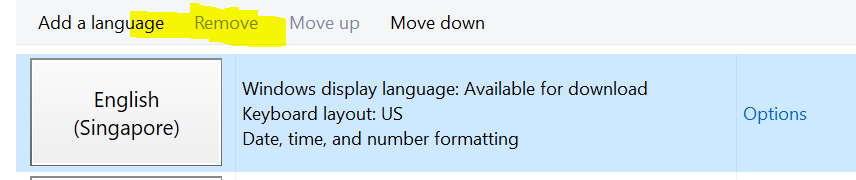 cannot remove keyboard layout - Microsoft Q&A