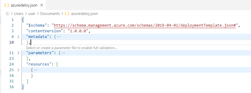 ARM Template Warnings - Microsoft Q&A