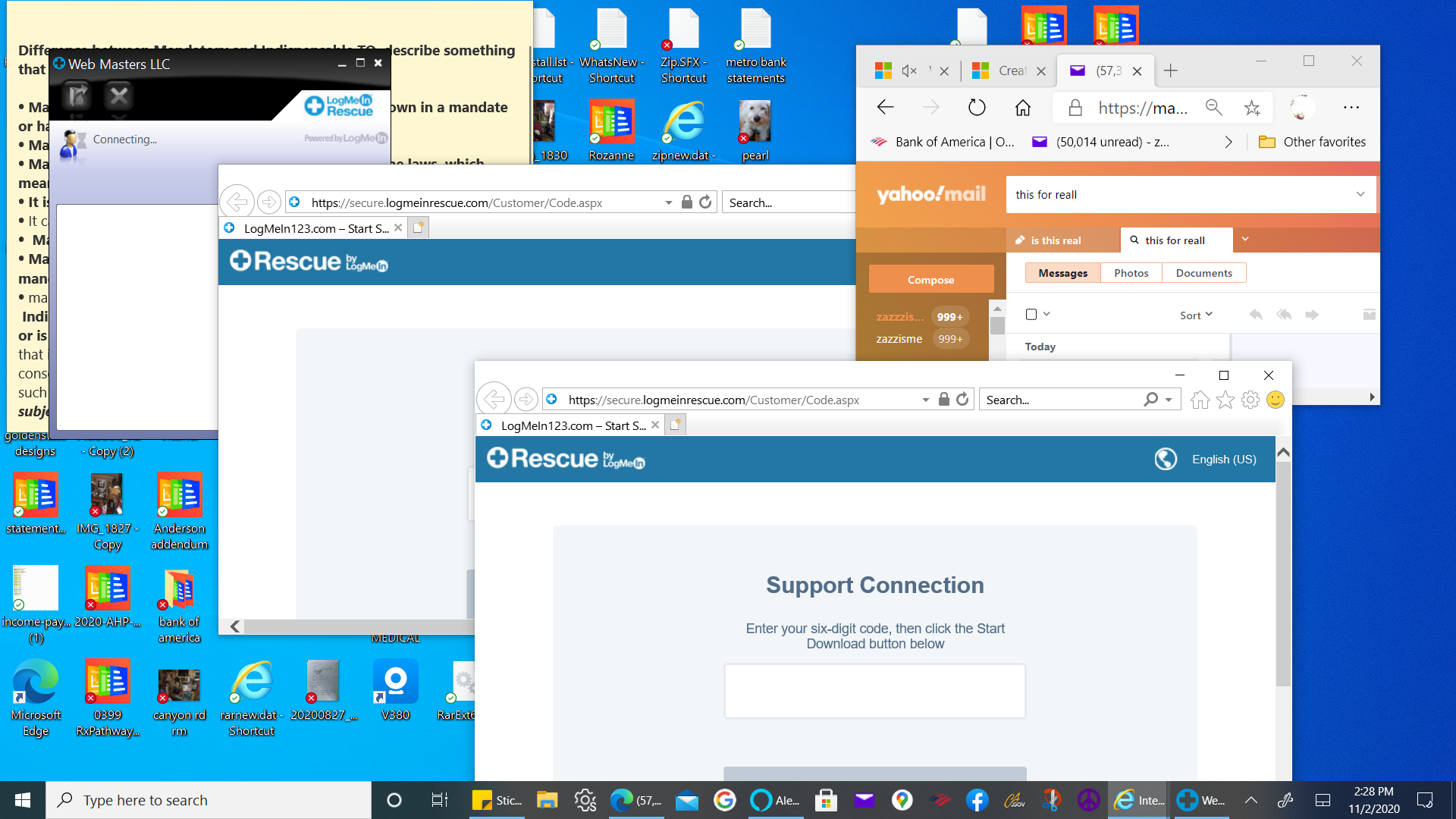 is this for real https://secure.logmeinrescue.com/Customer/Code.aspx ...