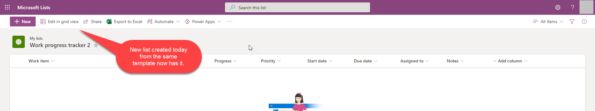 "Edit in Grid View" button missing in All items view - Microsoft Q&A