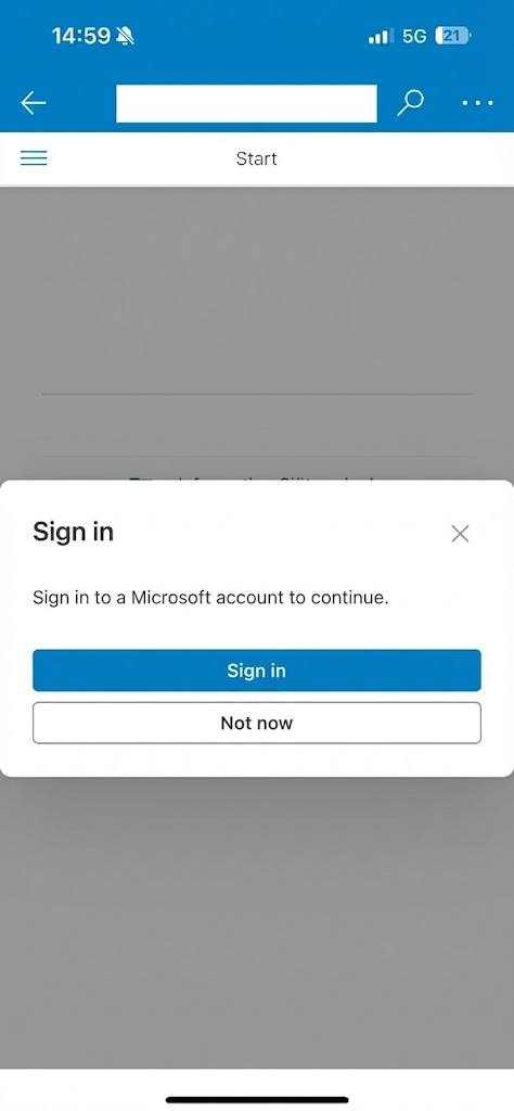 Intermittent "Sign in" prompt in SharePoint mobile app without ...