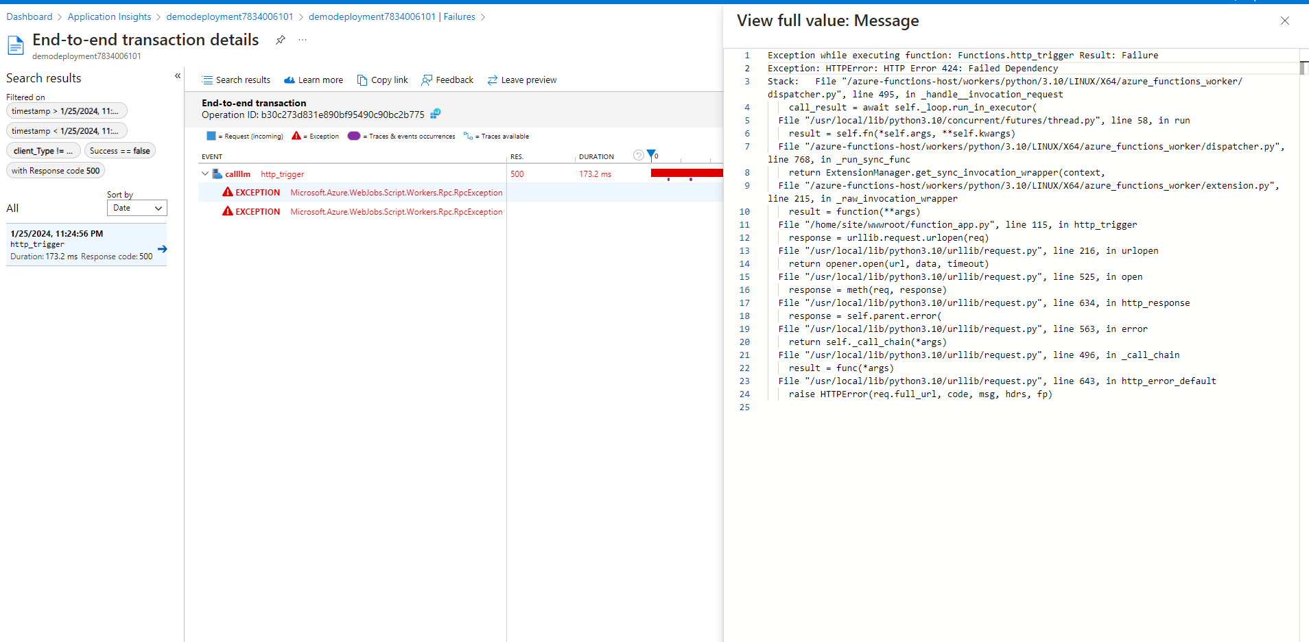 llama2 serverless error log - Microsoft Q&A