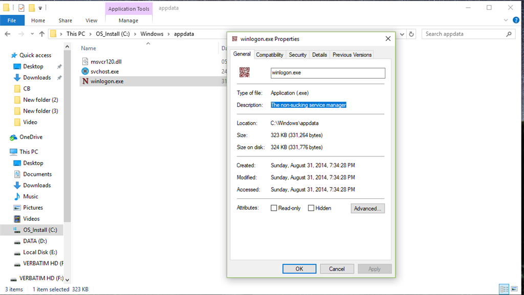 C:\Windows\appdata - Microsoft Q&A