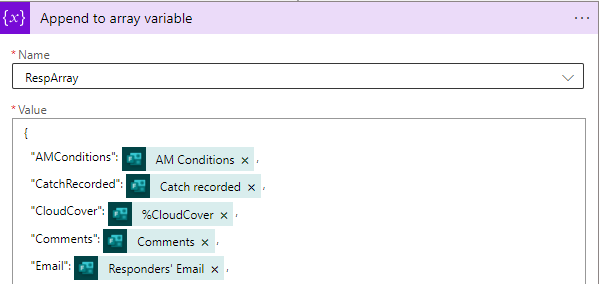 LogicApps: Saving all Microsoft Form responses to a .csv deposited into an assigned Sharepoint ...