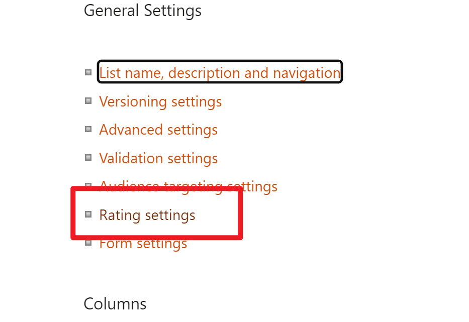 SharePoint Lists: Unable to add 'Average Rating' column. - Microsoft Q&A