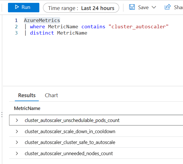 There is no metric "scaled up nodes total" in AKS cluster autoscaler ...