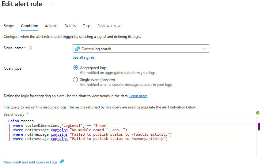 How to resolve "Failed to publish status to /memoryactivity" error related to Azure Function ...