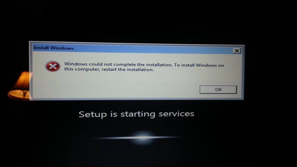 Windows unable to install during factory recovery. PLEASE HELP ...