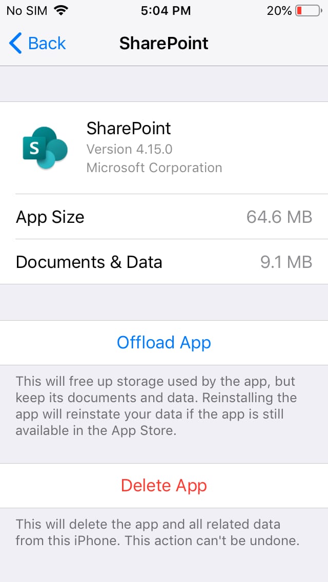 SharePoint site not loading in iOS mobile app - Microsoft Q&A