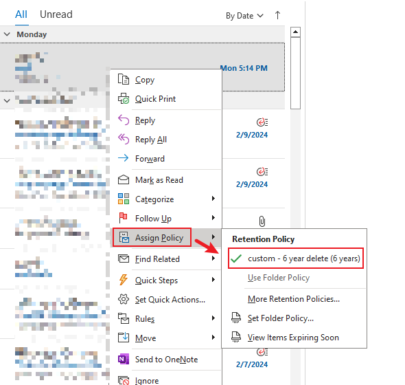 cleaning old items in mailbox - Microsoft Q&A