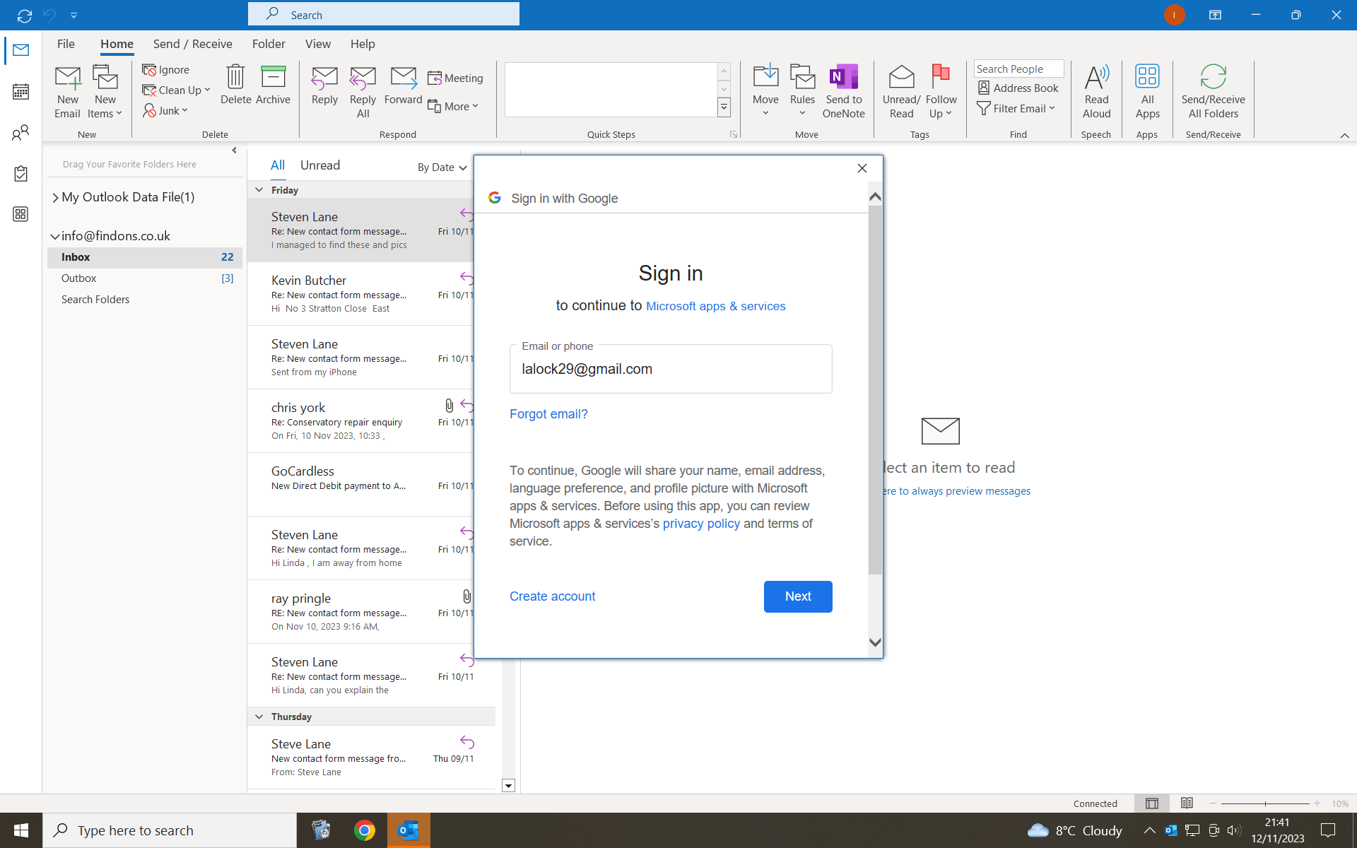 How to un-lock outlook mail account - Microsoft Q&A