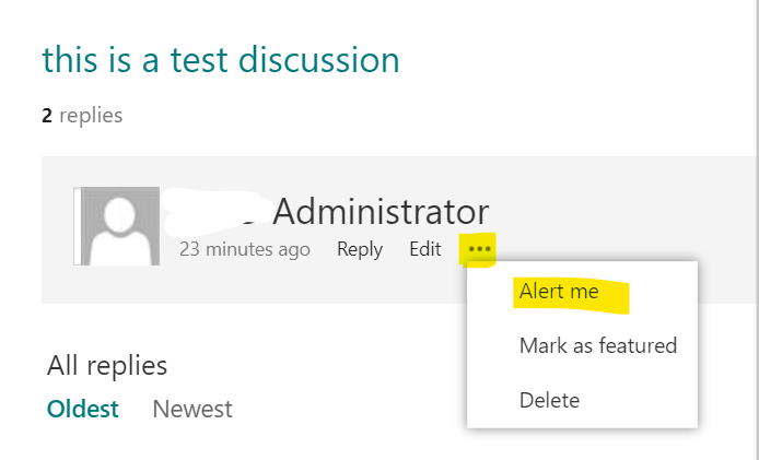 Sharepoint discussion board alerts - Microsoft Q&A