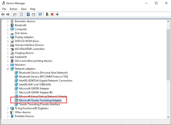 Microsoft Teredo Tunneling Adapter Device download - Microsoft Q&A