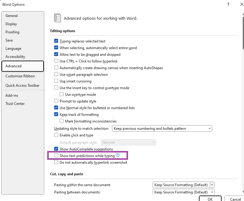 How and where do I deactivate predicted text ? - Microsoft Q&A