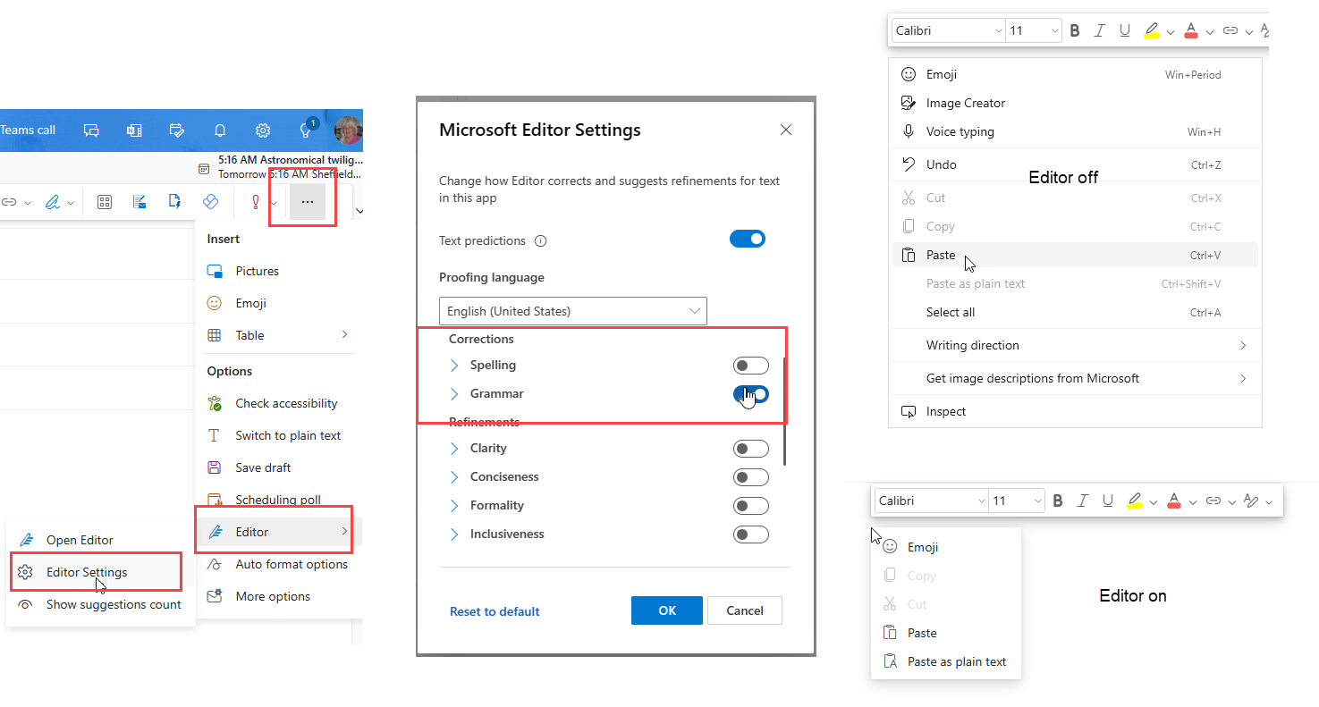 Copy and paste in an Outlook compose window. - Microsoft Q&A