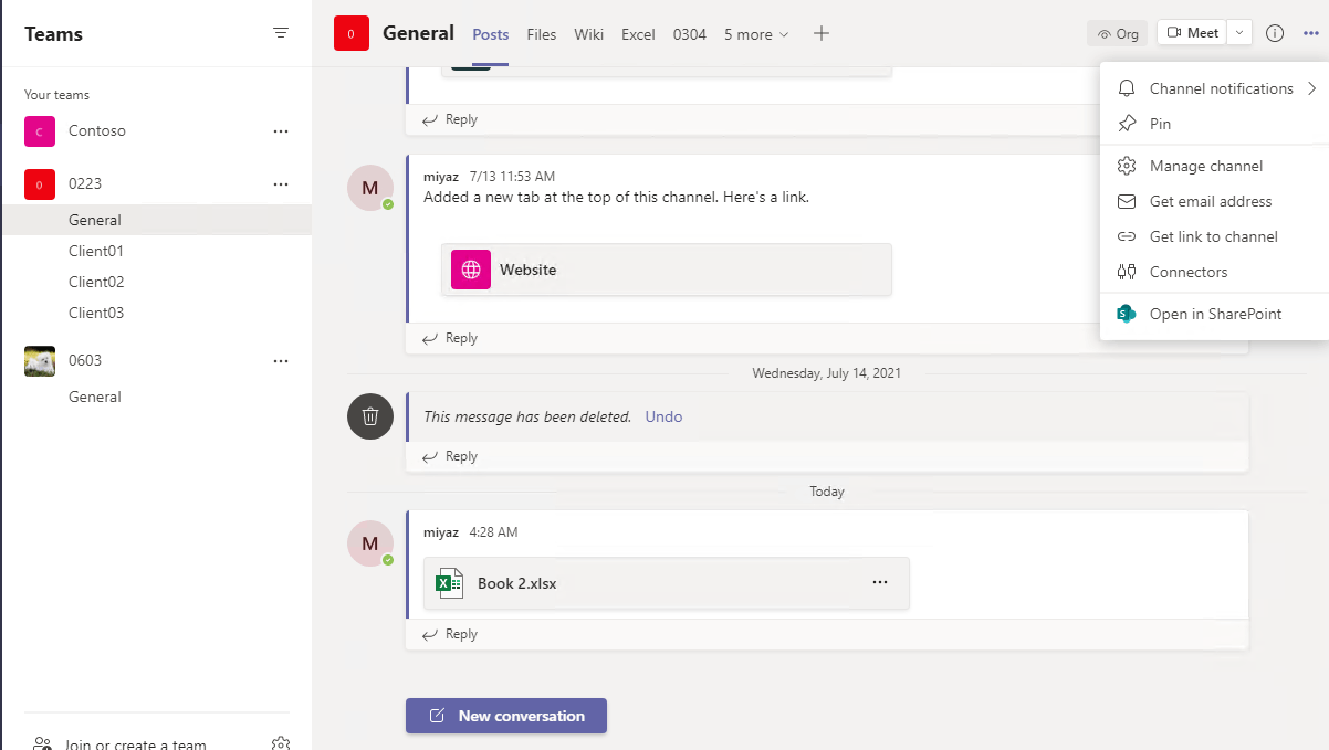 Linking a file in One Drive to Microsoft Teams - Microsoft Q&A