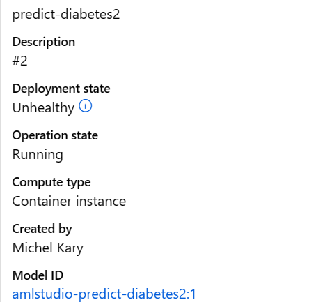Can't Deploy Service for Exercise - Explore classification with Azure ...