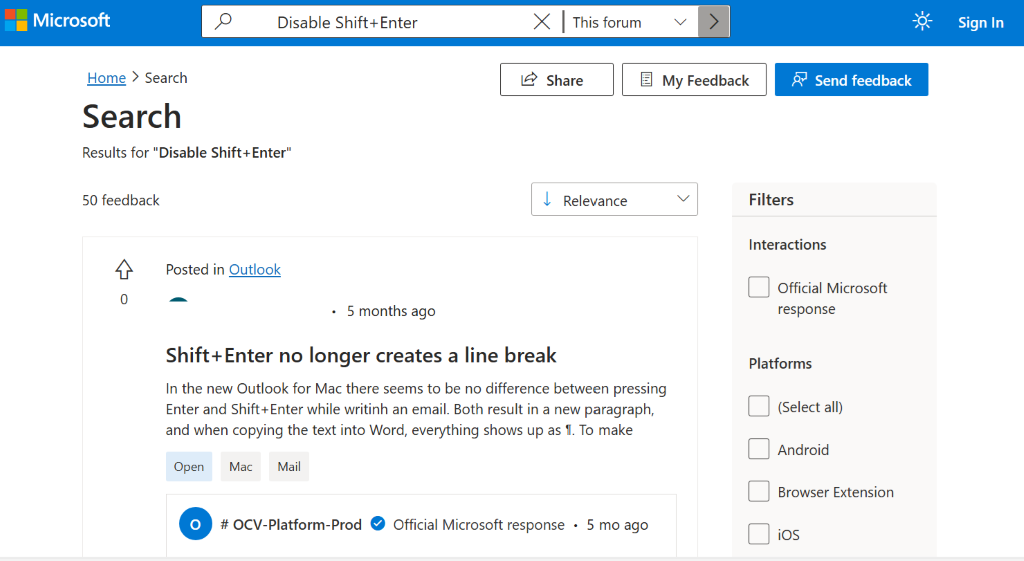 How do I turn off the new Outlook shortcut to send e-mail? - Microsoft Q&A