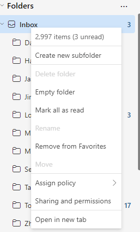 Rearrange folders in Outlook - Microsoft Q&A