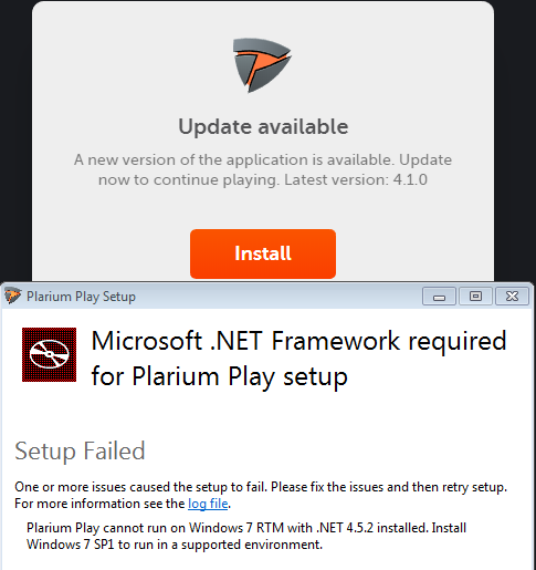 Trying to install new version Plarium Play 4.1.0 - Microsoft Q&A