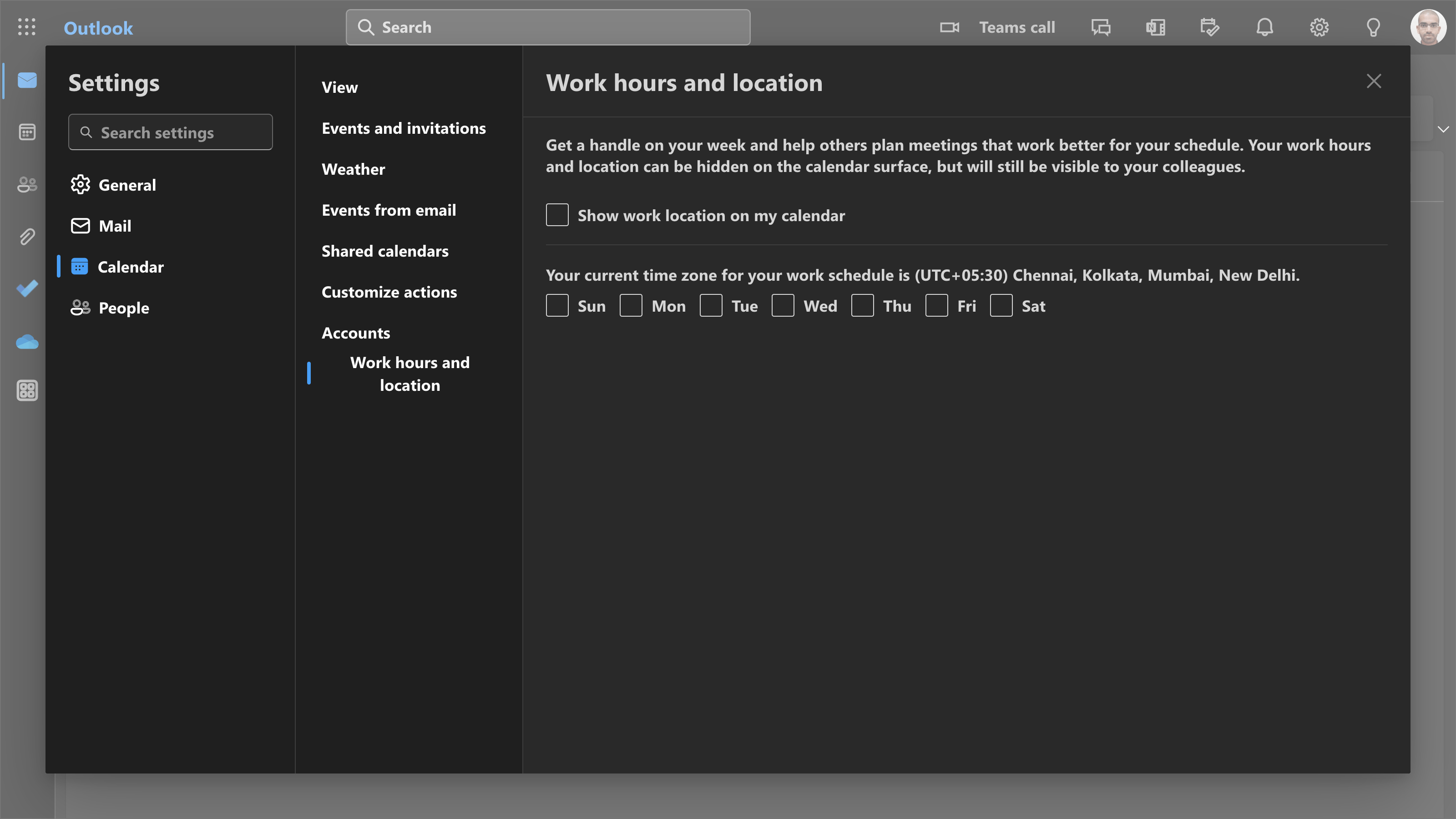 Can't Save Work Hours in outlook.office.com - Microsoft Q&A