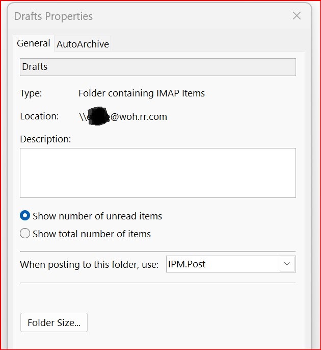 Outlook Archive Error while Archiving folder Outlook Archive Error while Archiving folder